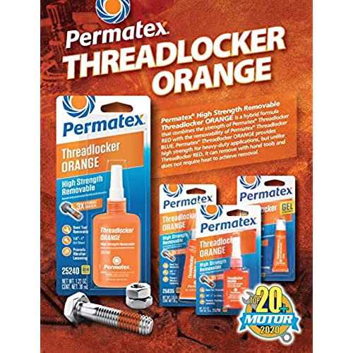 Permatex 25210 High Strength Removable Orange Threadlocker - Hardware&Tools Online Store