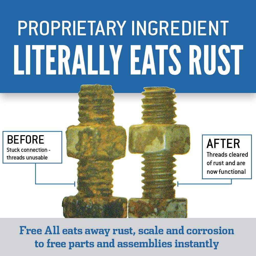 Free All Deep Penetrating Oil Rust Remover Loosen Rusty Nuts & Bolts ...