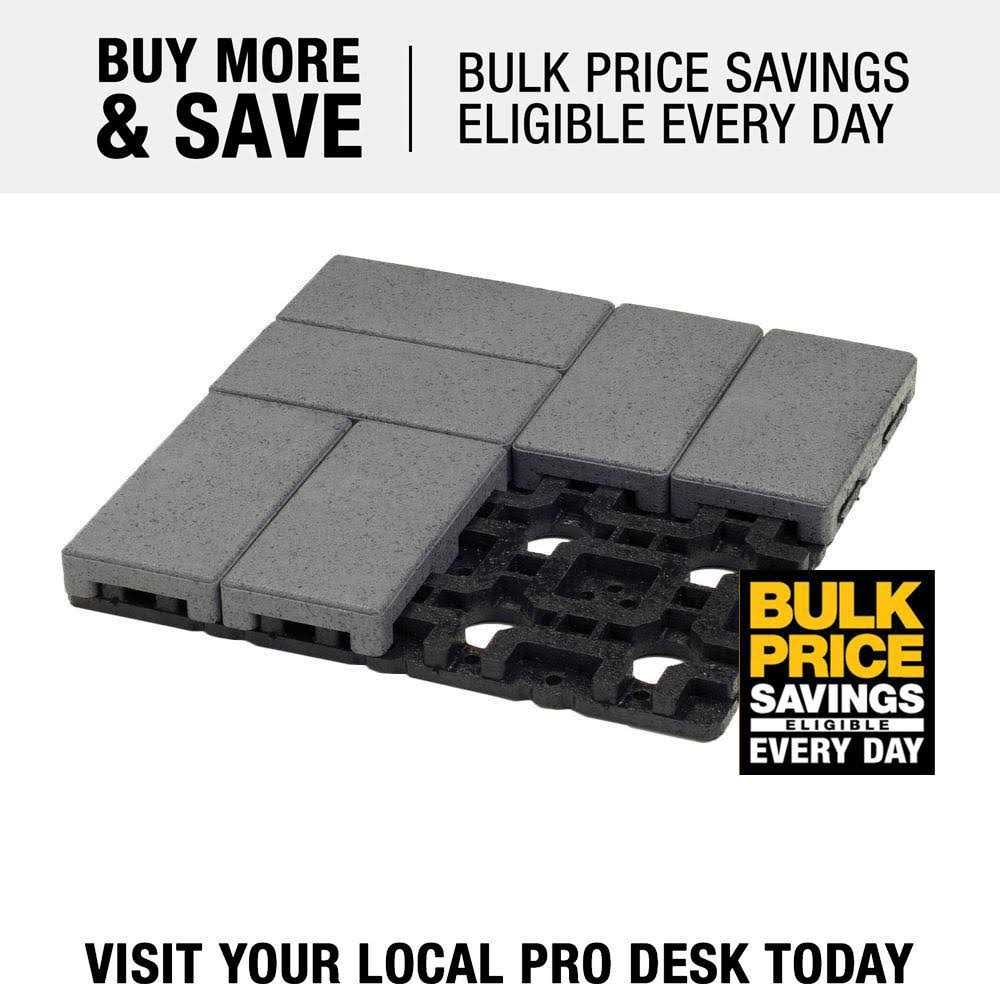 Azek 4 in. x 8 in. Boardwalk Composite Resurfacing Paver Grid System 8 ...