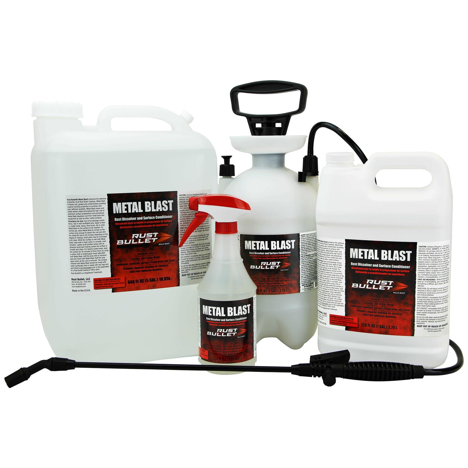 Rust Bullet Metal Blast Metal Cleaner Rust Dissolver and Rust Remover ...