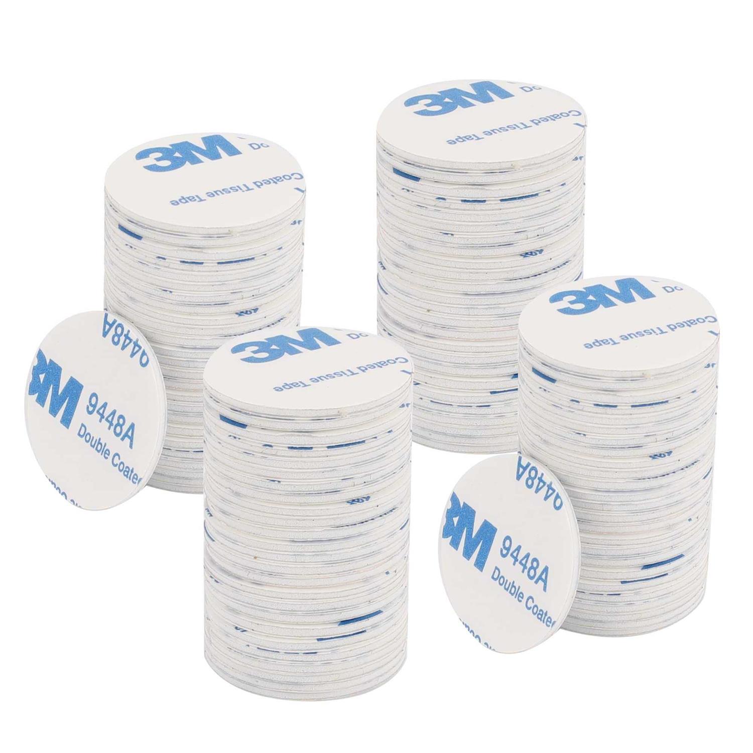 DRENIS 100 Pieces 3m Round Double Sided Adhesive Foam Tape Strong Pad ...