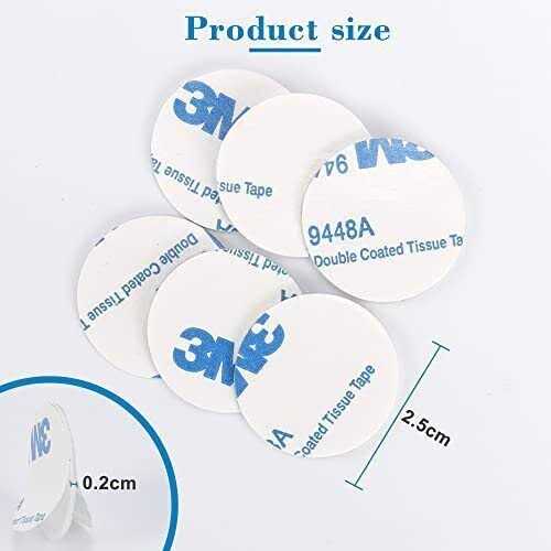 DRENIS 100 Pieces 3m Round Double Sided Adhesive Foam Tape Strong Pad ...