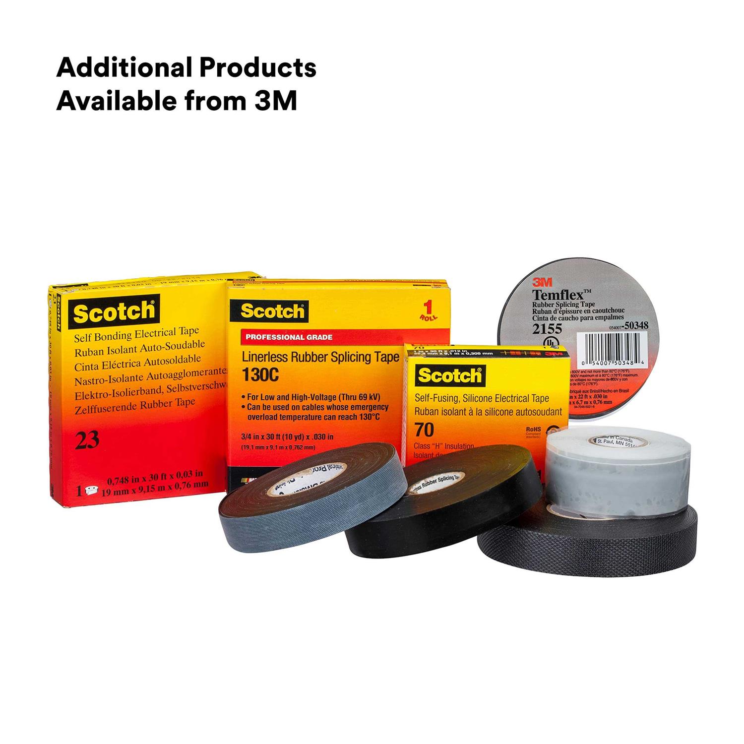 3M Scotch Self-Fusing Silicone Rubber Electrical Tape 7000006225 ...