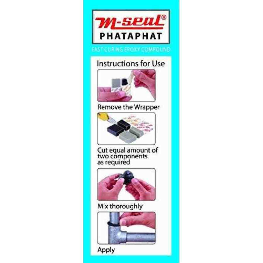 MSEAL Pidilite M-Seal PHATAPHAT Fast Curing EPOXY Compound 4 x 25g ...