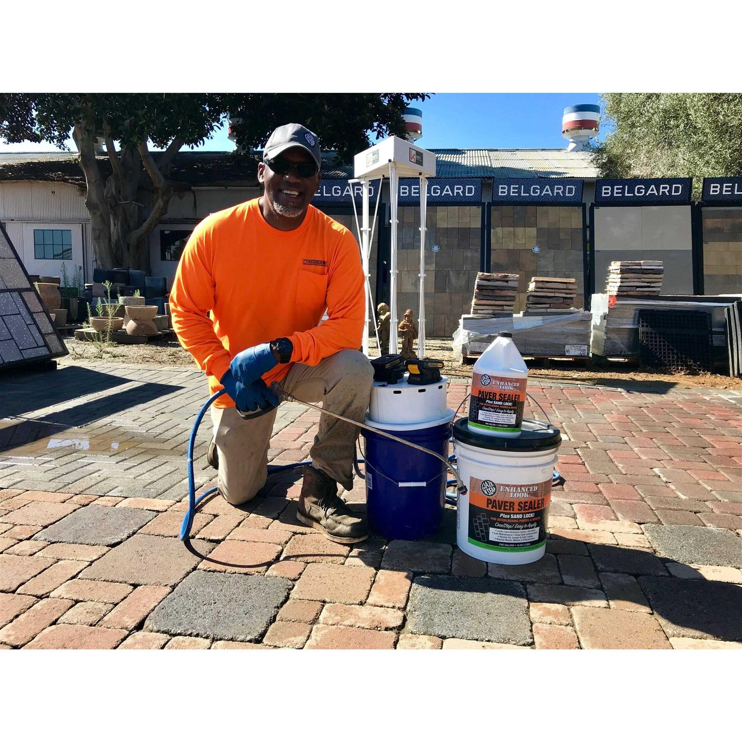 Glaze 'N Seal 1 Gallon GNS Clear Natural Look Paver Sealer with Sand ...