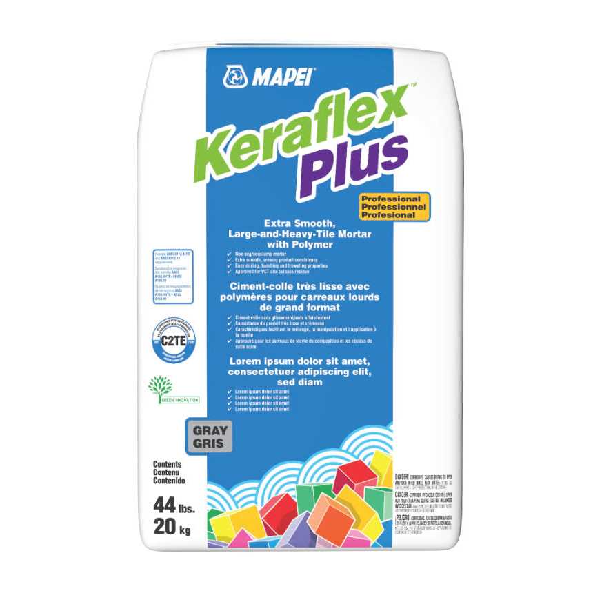 Mapei Keraflex Plus Mortar Gray 44 lb - Hardware&Tools Online Store