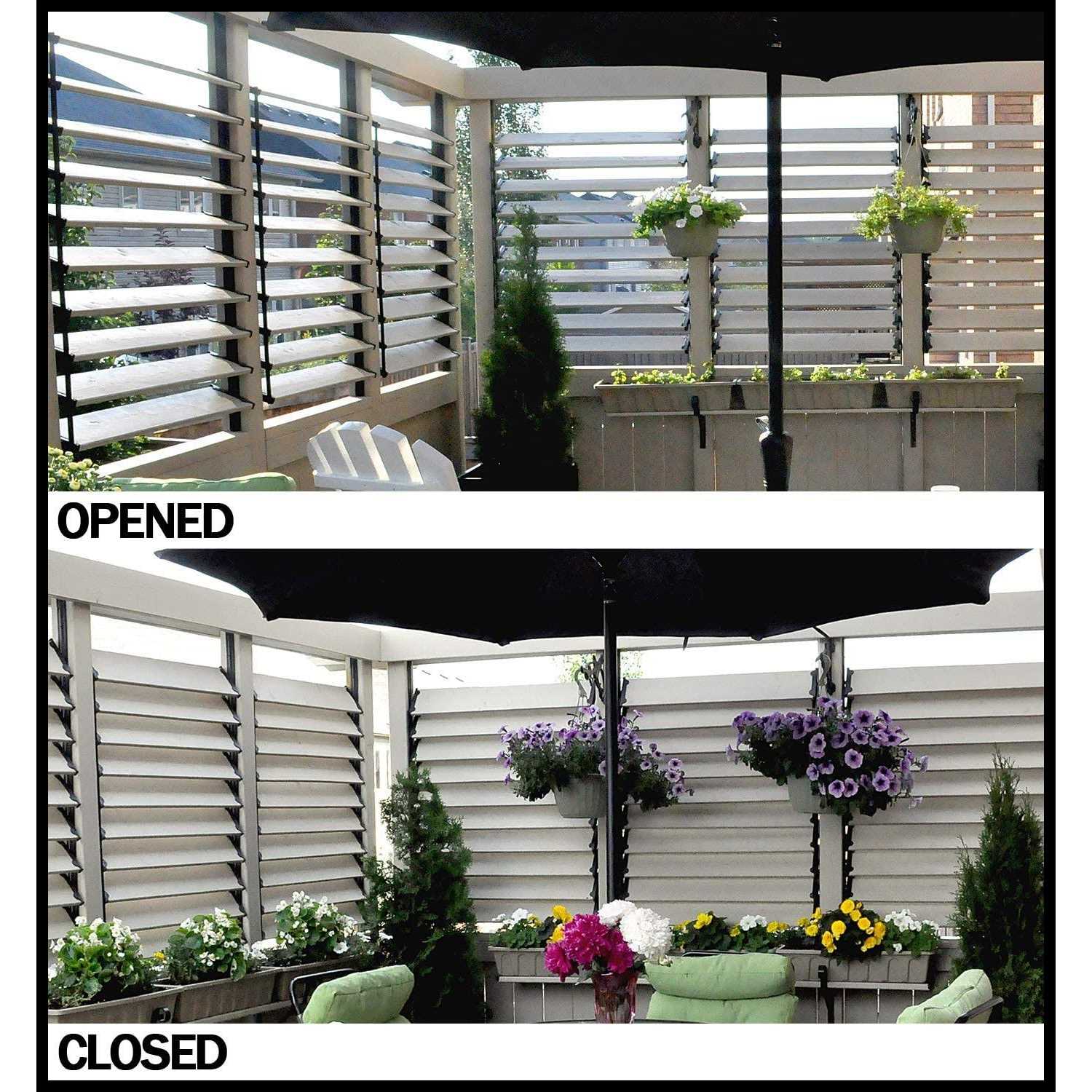 Flex Fence Flex-Fence Decorative Versa Fence Louver System - Hardware ...