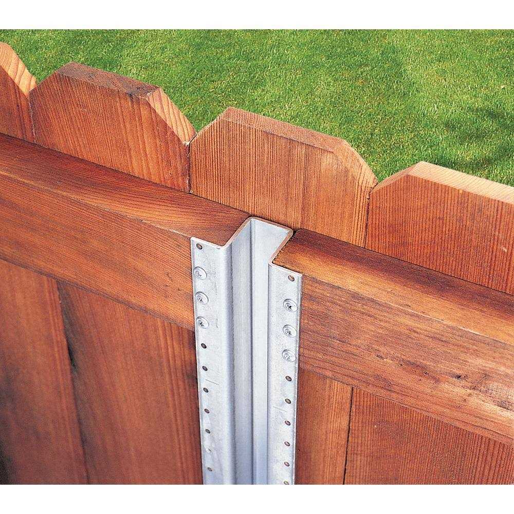 Master Halco Galvanized Steel Wood Fence Line Post 633663 - Hardware ...