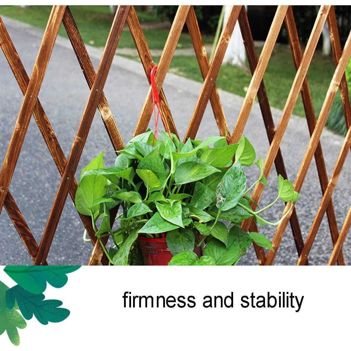 uyoyous uyouous Garden Fence Wood Garden Fencing 2 Pack Extendable ...