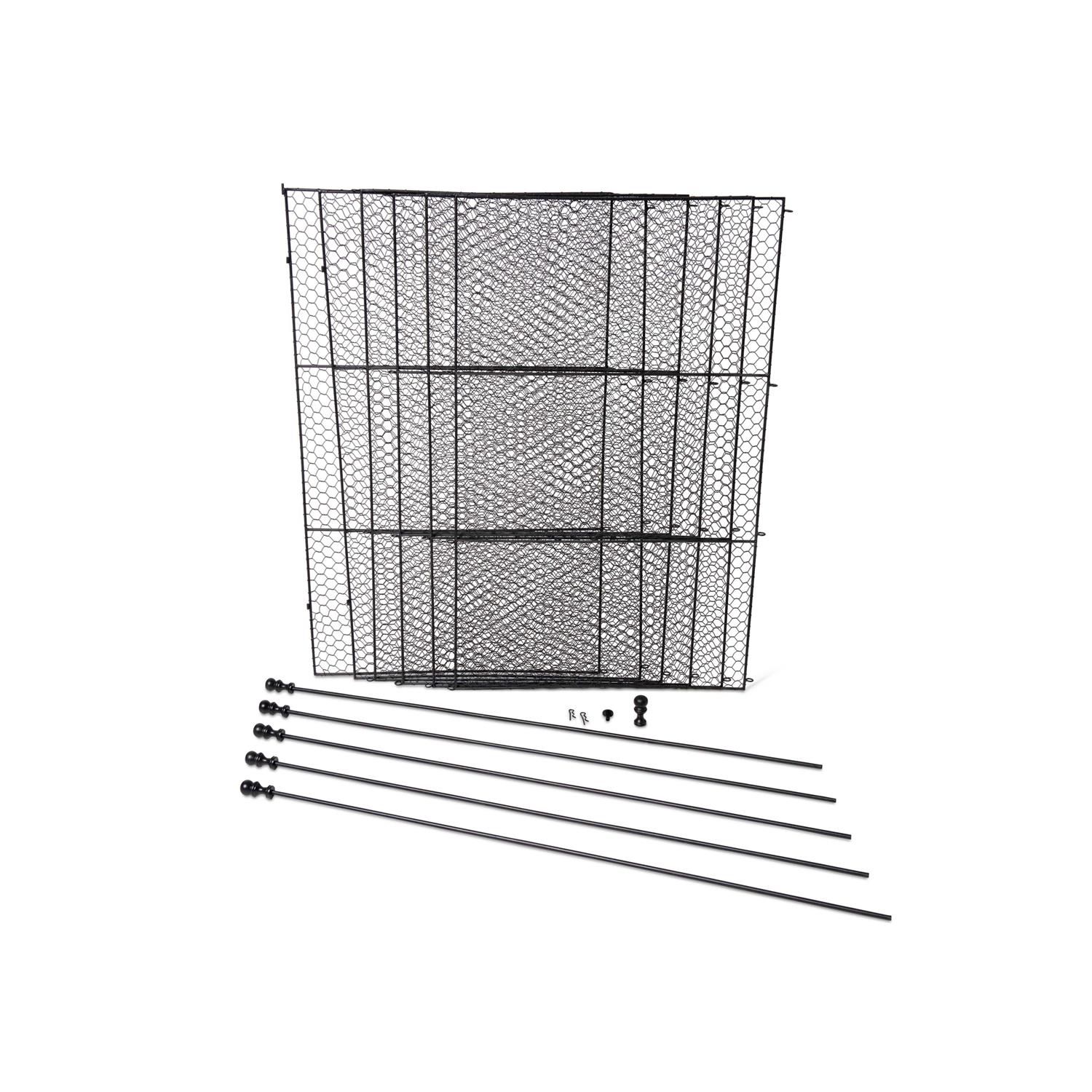 Gardener's Supply Company Tall Chicken Wire Critter Fence with Gate ...