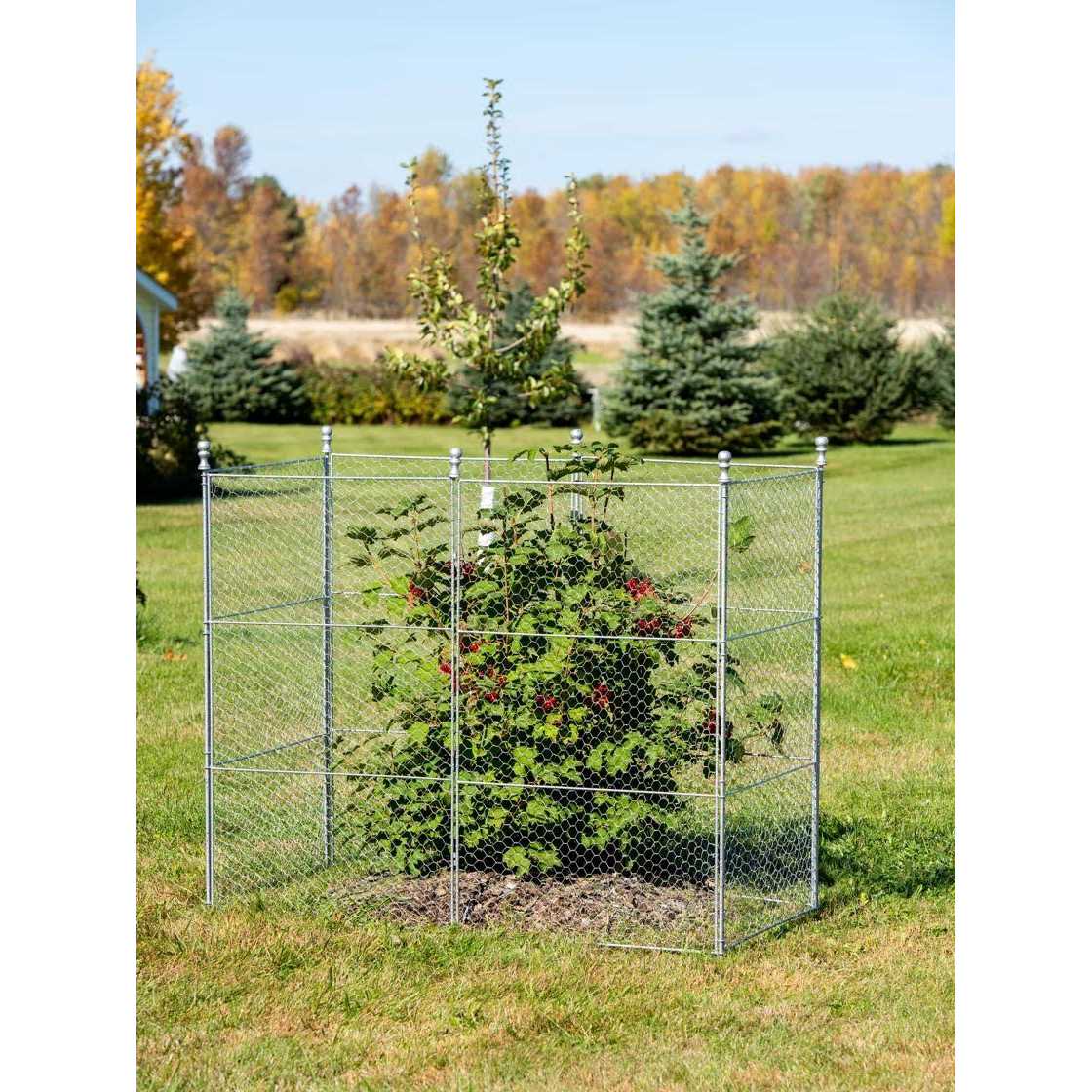 Gardener's Supply Company Tall Chicken Wire Critter Fence with Gate ...