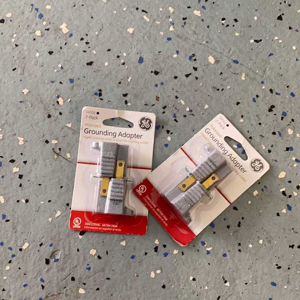 GE 2pk Grounding Adapter Polarized - Hardware&Tools Online Store