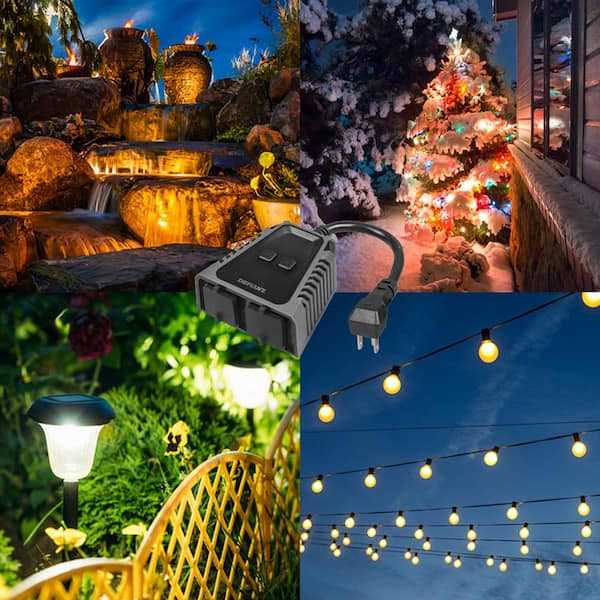 Defiant 15 Amp 120-Volt Smart Wi-Fi Bluetooth Outdoor Plug with 2 ...