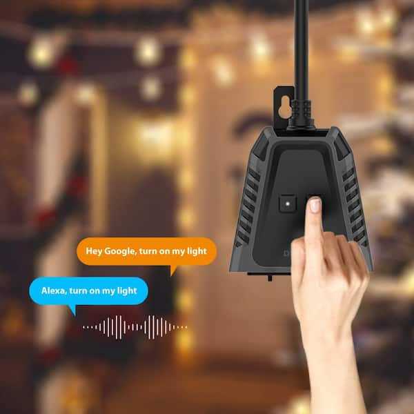 Defiant 15 Amp 120-Volt Smart Wi-Fi Bluetooth Outdoor Plug with 2 ...