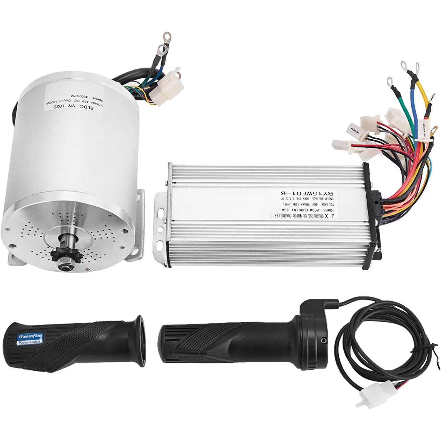 Mophorn 1800w Electric Brushless Dc Motor Kit 48v 4500rpm Brushless ...