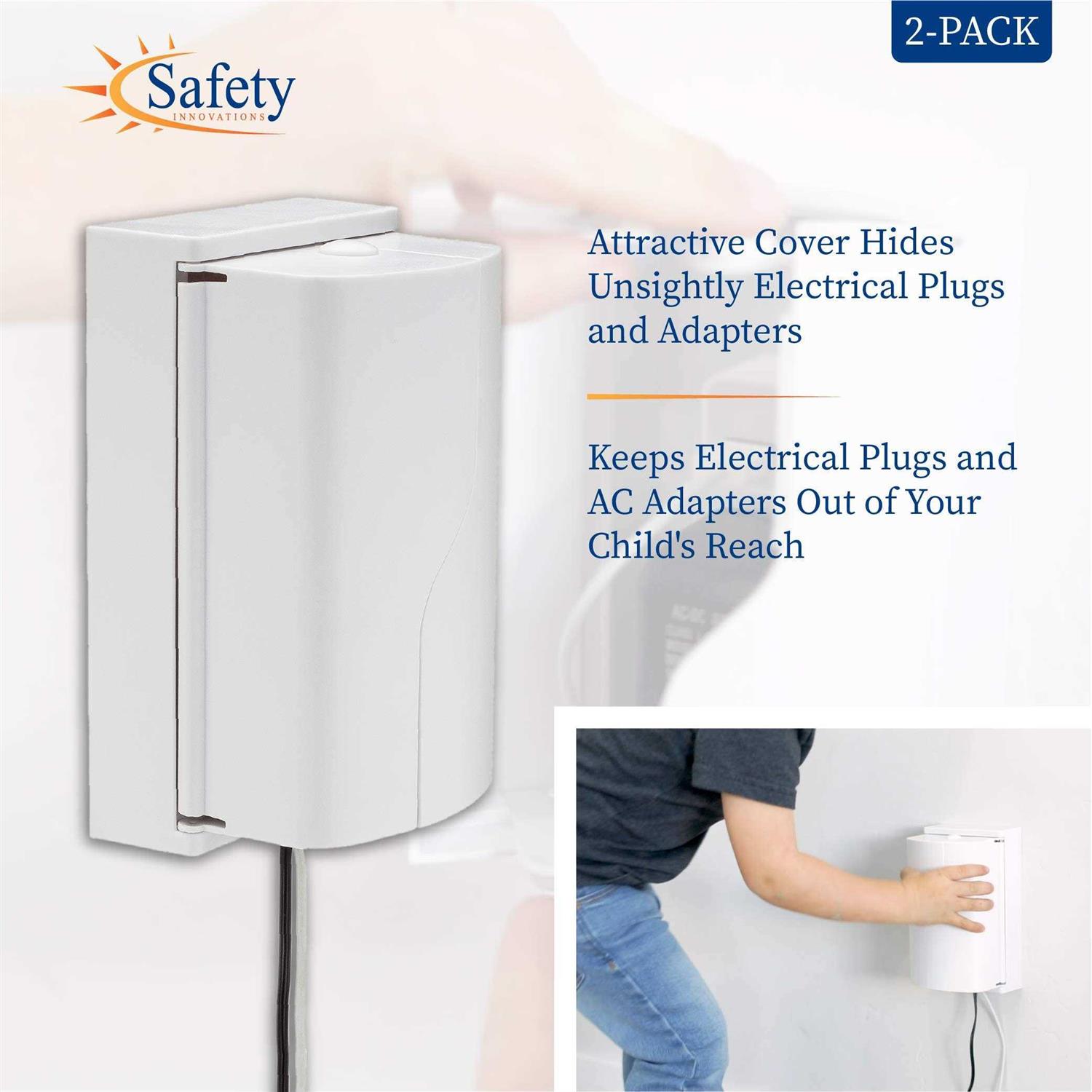 Safety Innovations Twin Door Babyproof Outlet Cover Box for ...