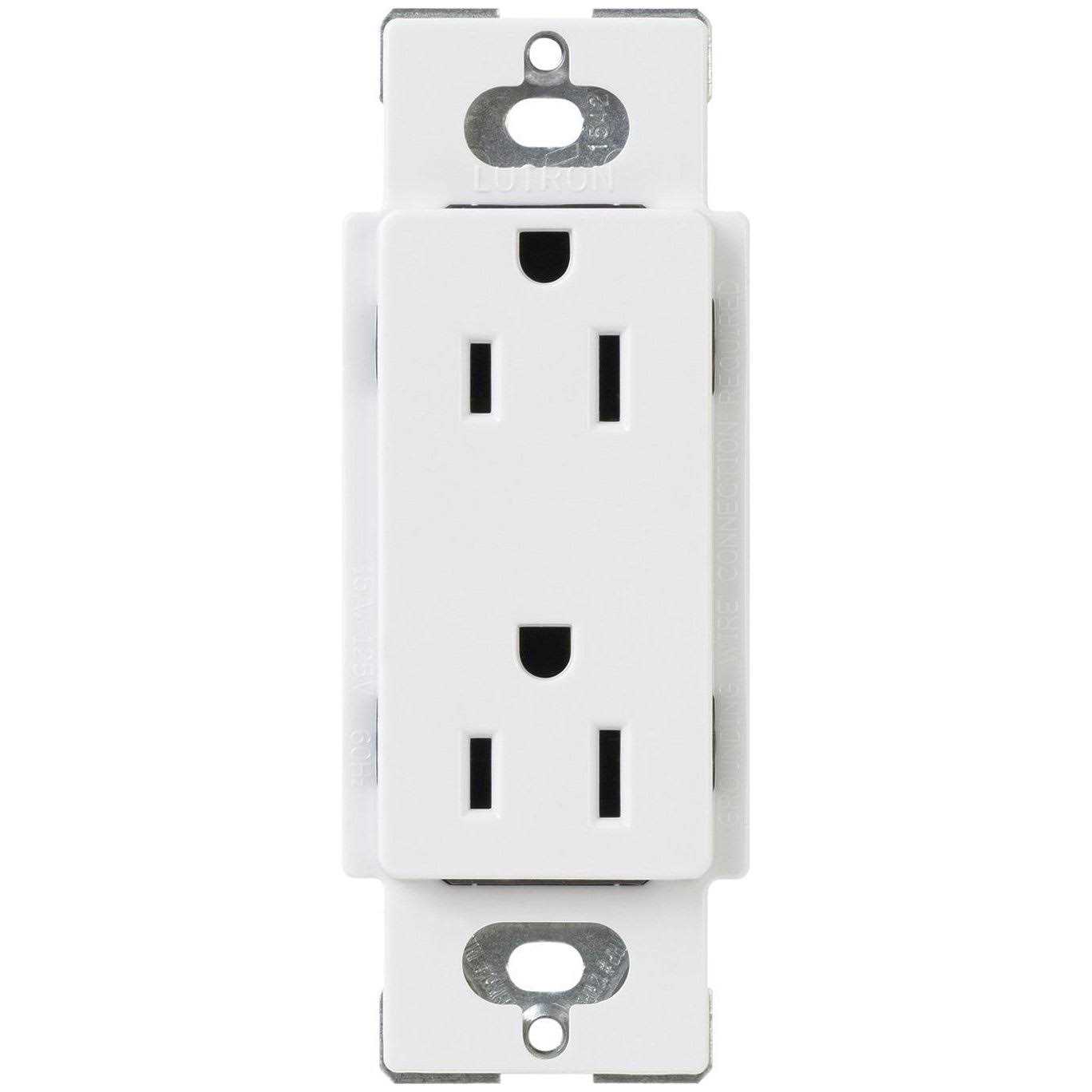 Lutron CAR-15-WH Claro Receptacle - Hardware&Tools Online Store