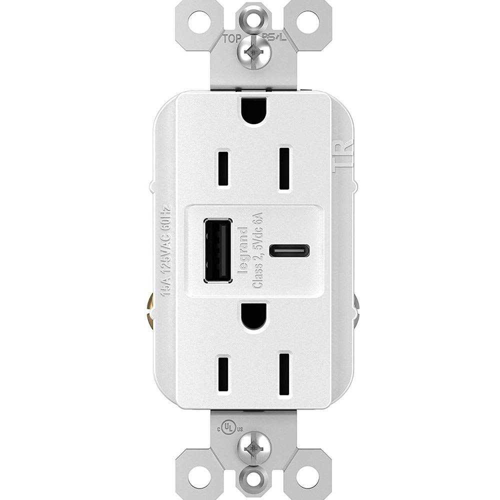 Lutron CAR-15-WH Claro Receptacle - Hardware&Tools Online Store