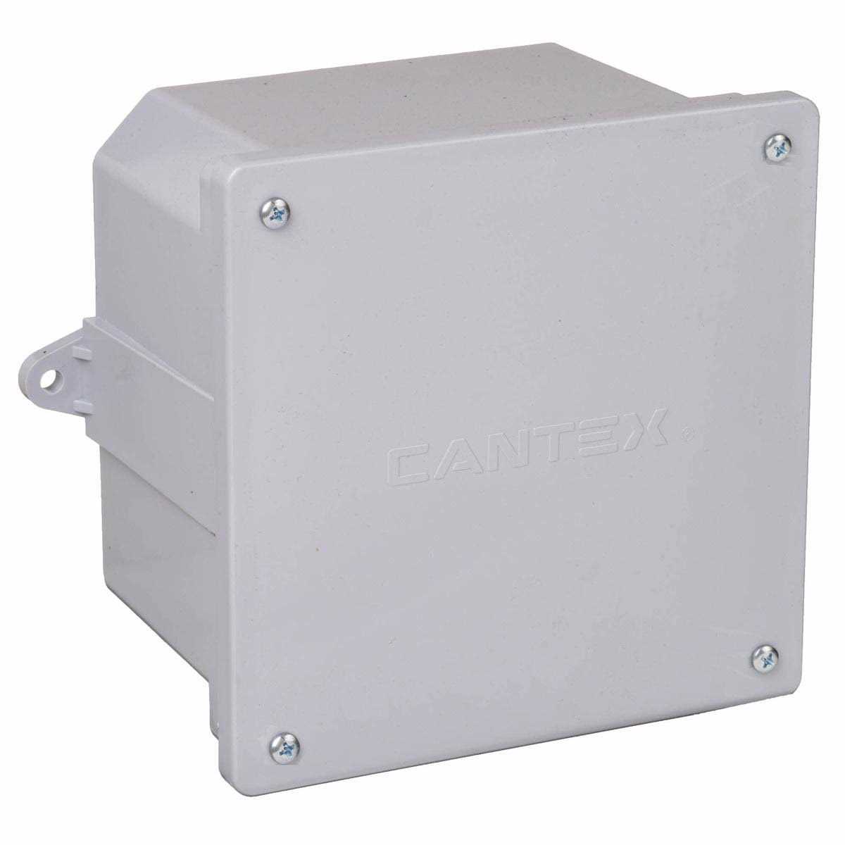Cantex Square PVC 1 gang Junction Box - Hardware&Tools Online Store