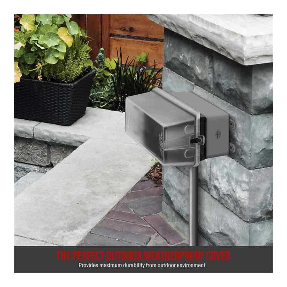 Enerlites Extra-Duty Weatherproof Enclosure, Outdoor Decorator/GFCI ...