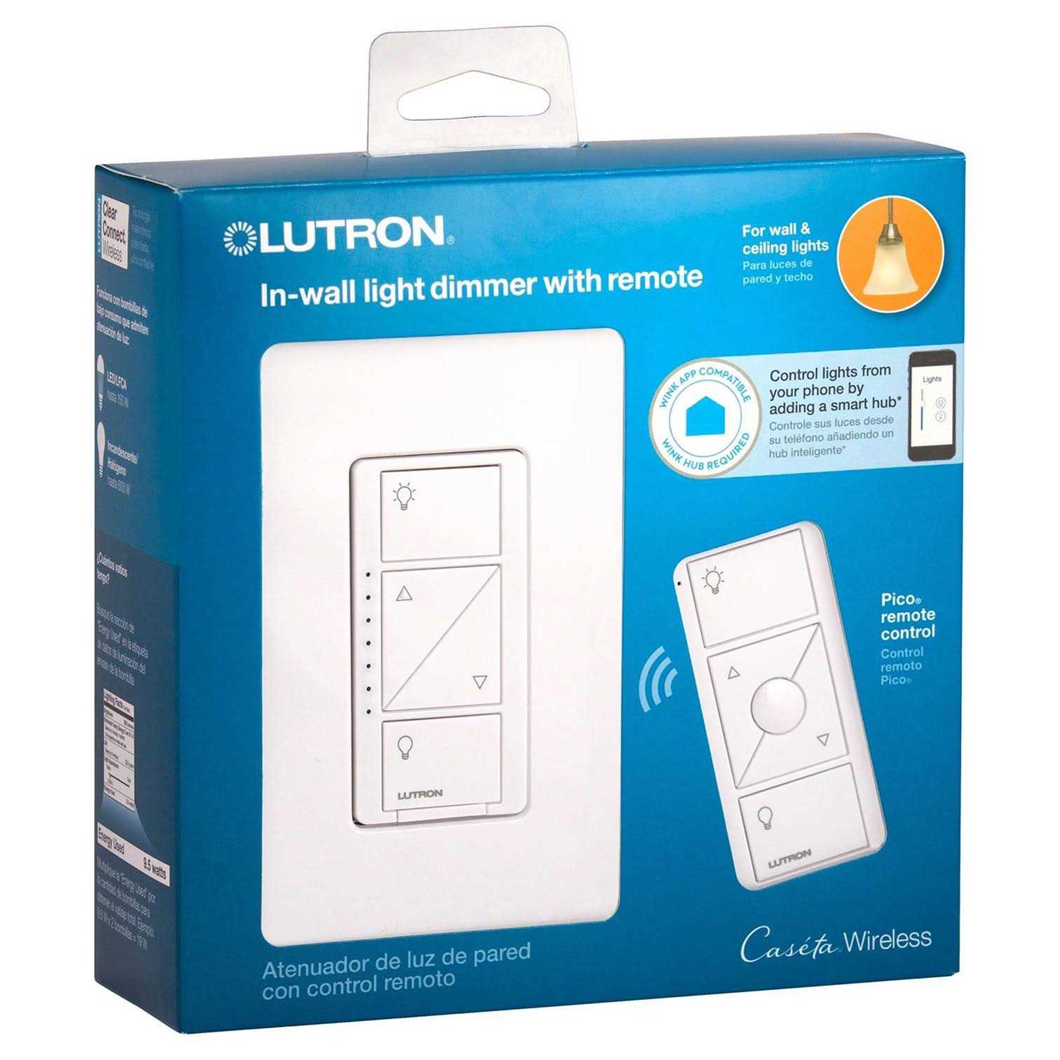 Lutron Caseta Wireless 600/150-Watt Multi-Location In-Wall Dimmer with ...