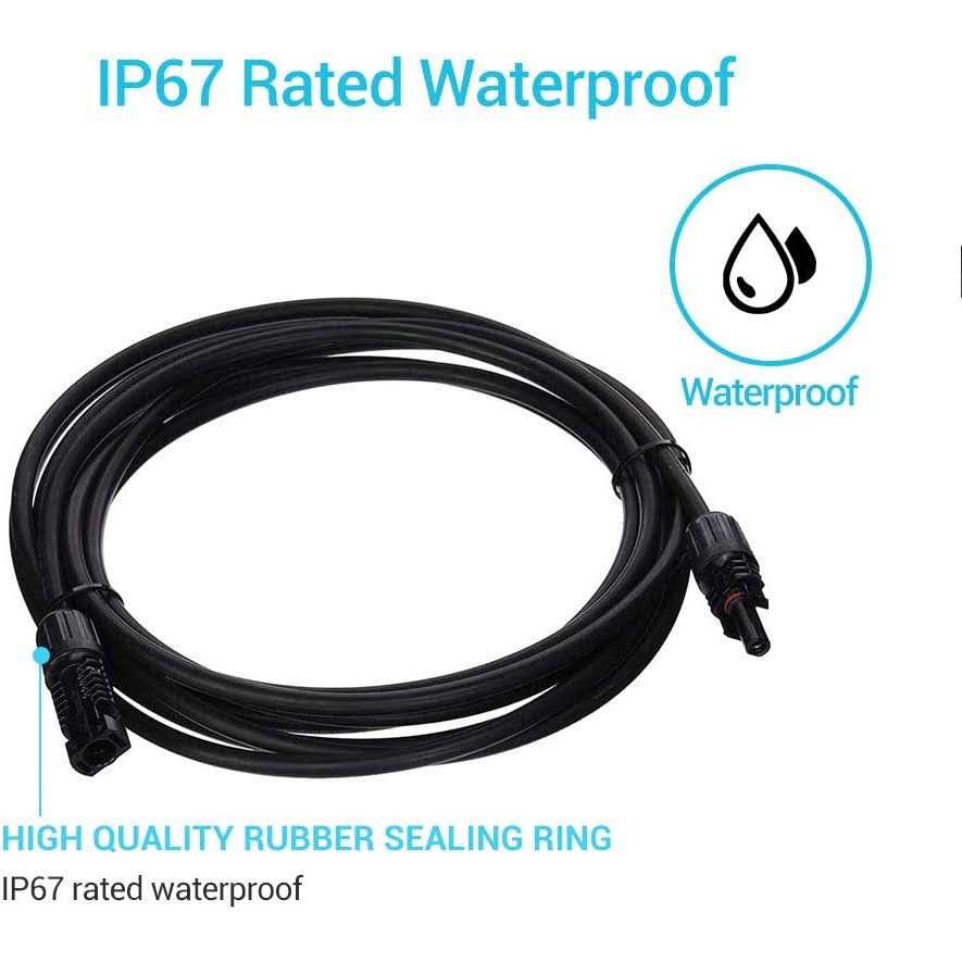 Renogy 10awg Solar Extension Cable with Female and Male Connector ...