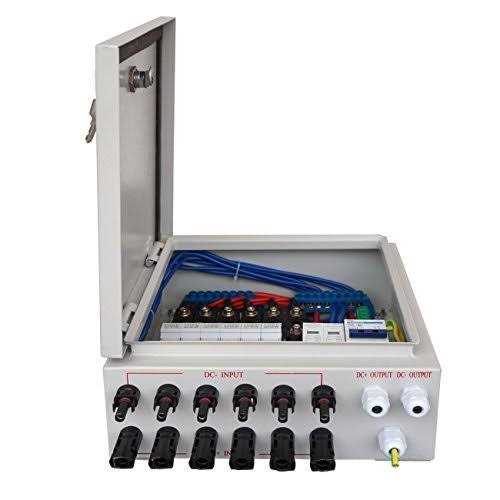 ECO-WORTHY 6 String PV Combiner Box & 63A Circuit Breakers for Solar ...