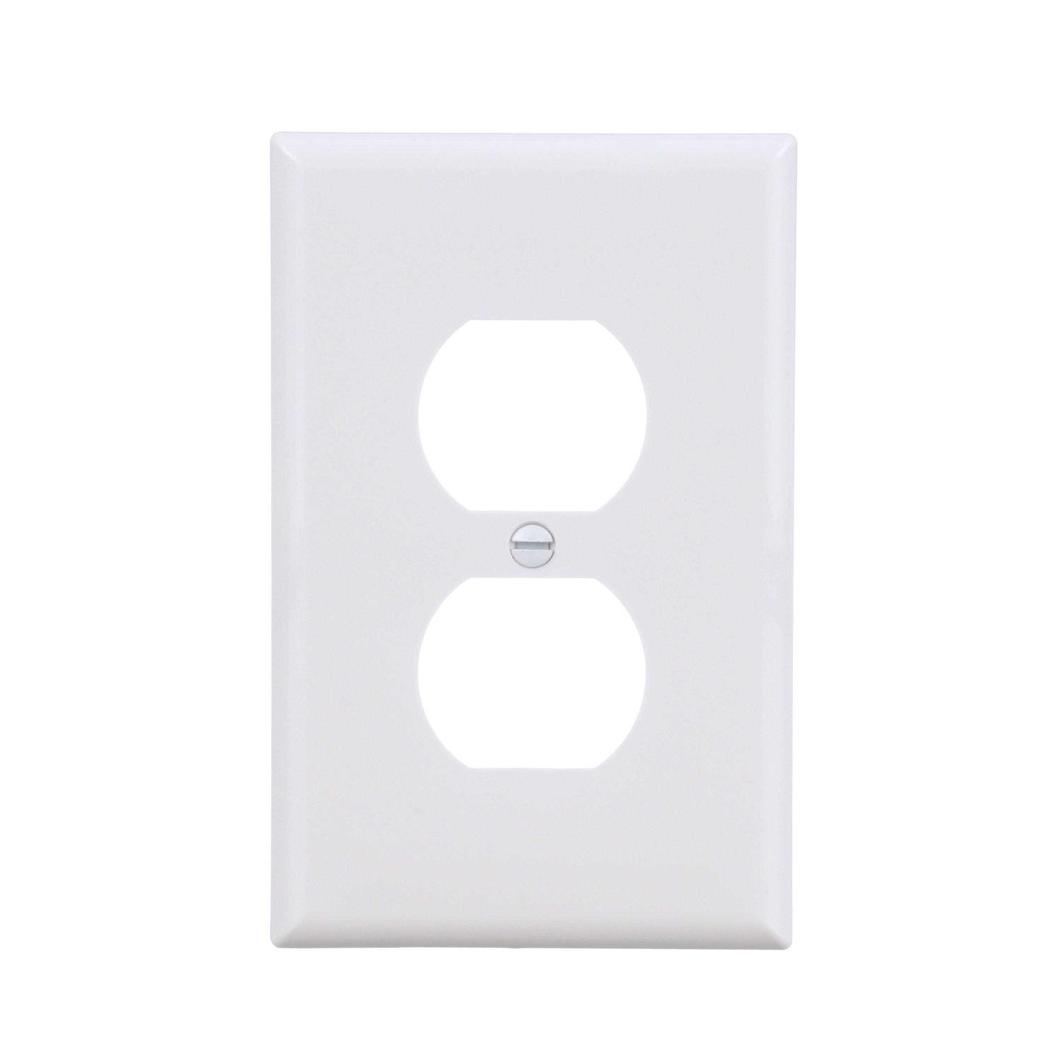 Eaton 1-Gang Midsize Duplex Wall Plate PJ8W-F-LW - Hardware&Tools ...