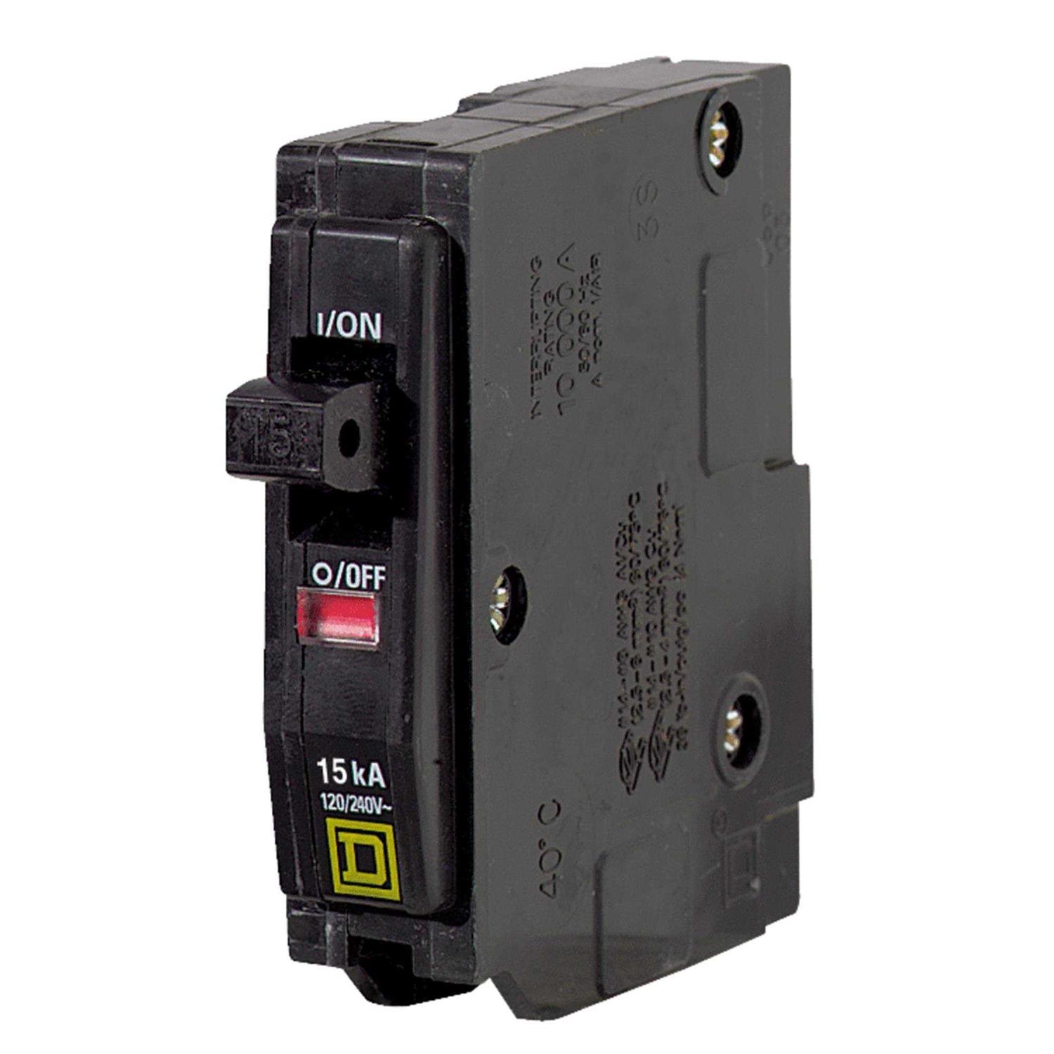 Square D QO 15 Amp Single-Pole Circuit Breaker - Hardware&Tools Online ...