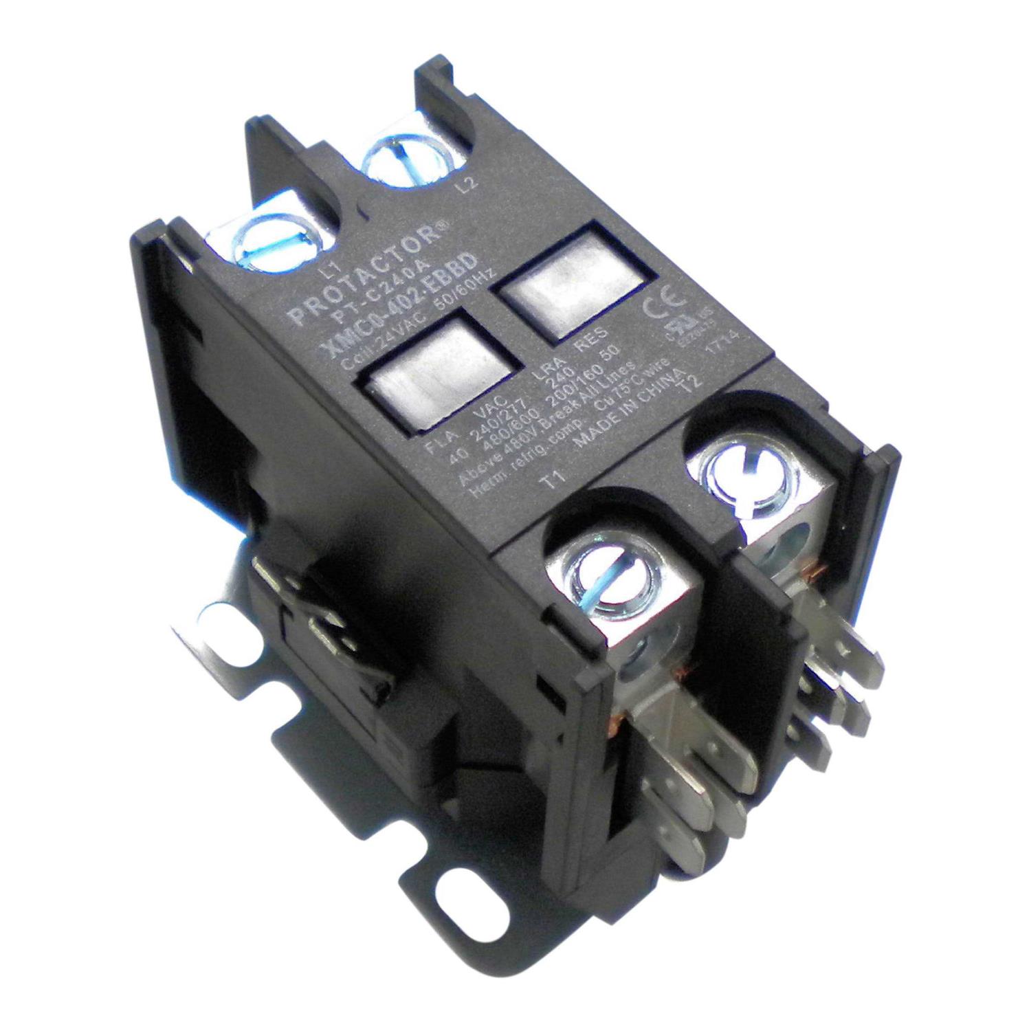 Protactor 2 Pole 40 Amp Heavy Duty Ac Contactor Replaces Virtually All ...