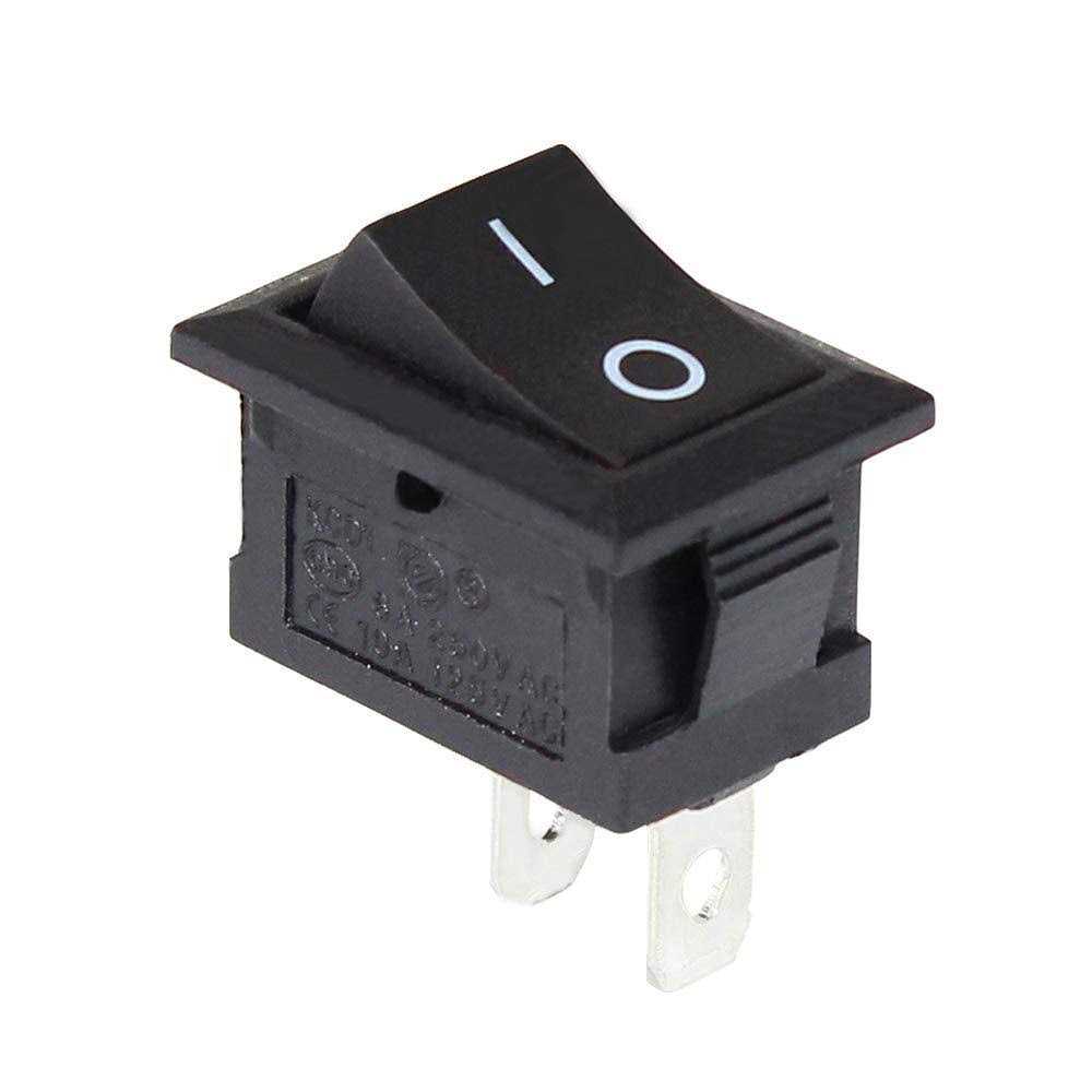 DaierTek Mini Rocker Switch 12V 20A T85 2 Pin SPST Small ON Off Switch ...