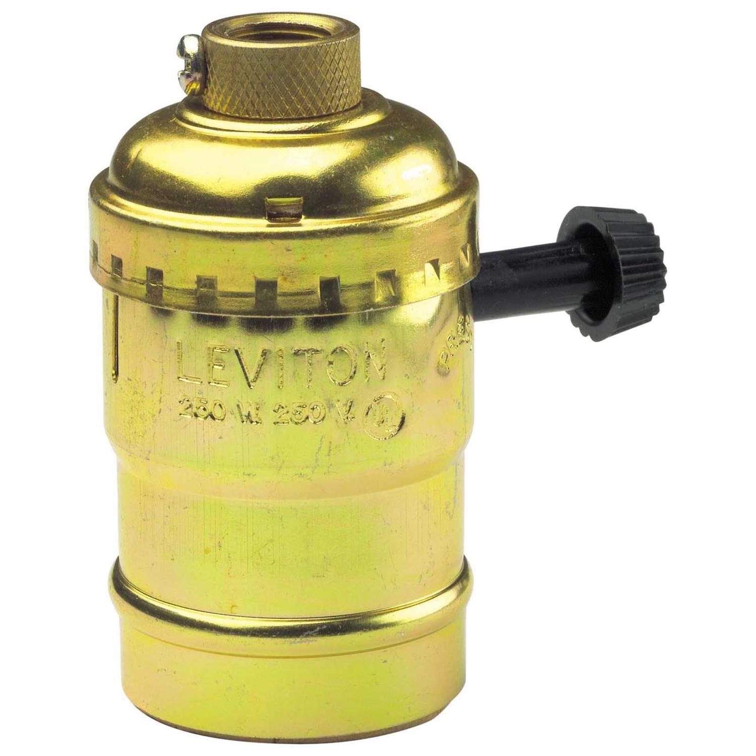 Leviton Turn Knob Lamp Socket 7070-PG - Hardware&Tools Online Store