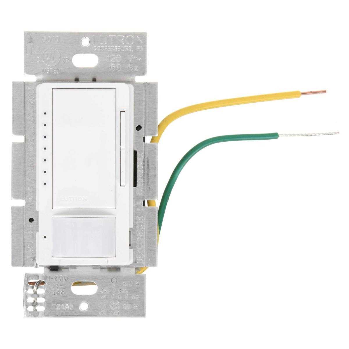 Lutron Maestro MSCL-OP153M-WH Dimmer with Occupancy Sensor - Hardware ...