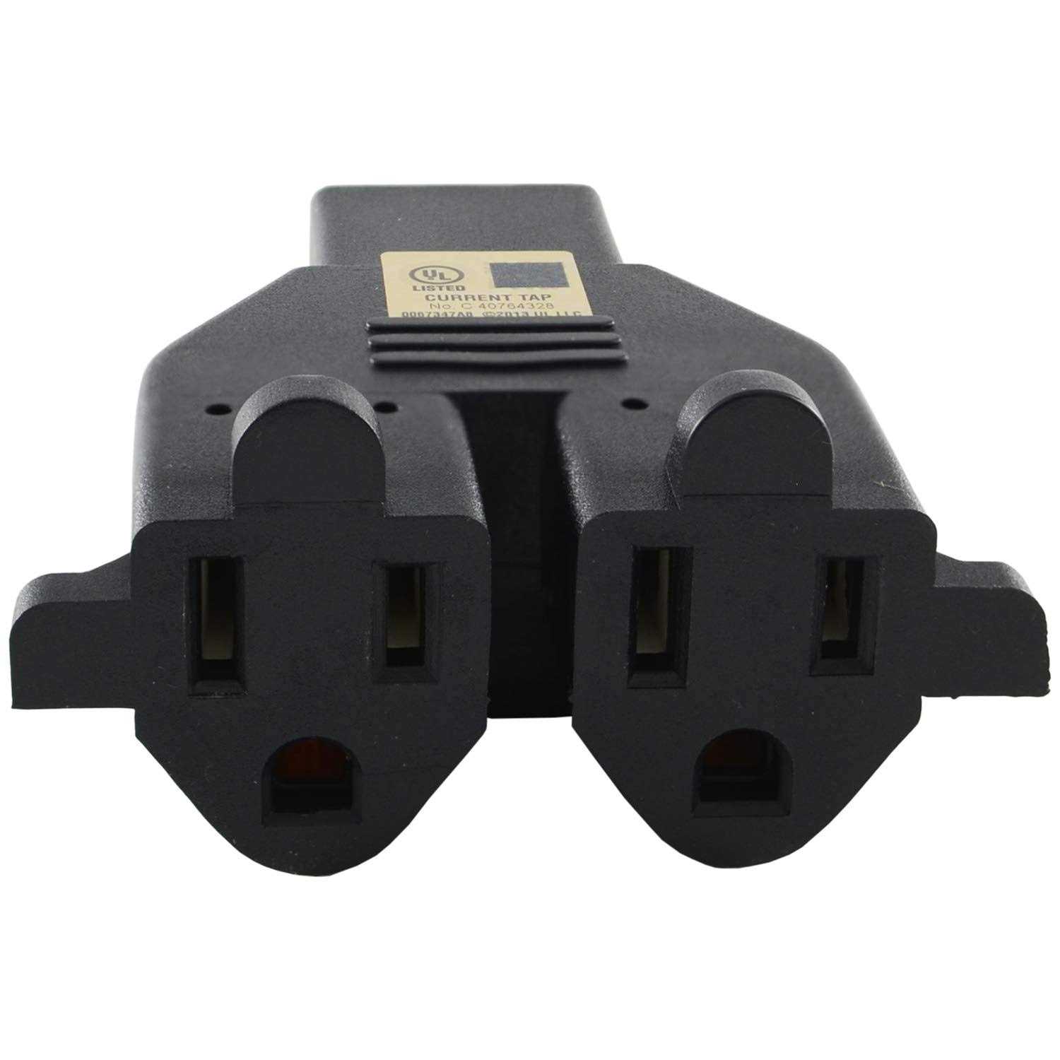 Conntek Rl-30104 U.S. 3-Prong Heavy Duty Dual Outlet Adapter - Hardware ...