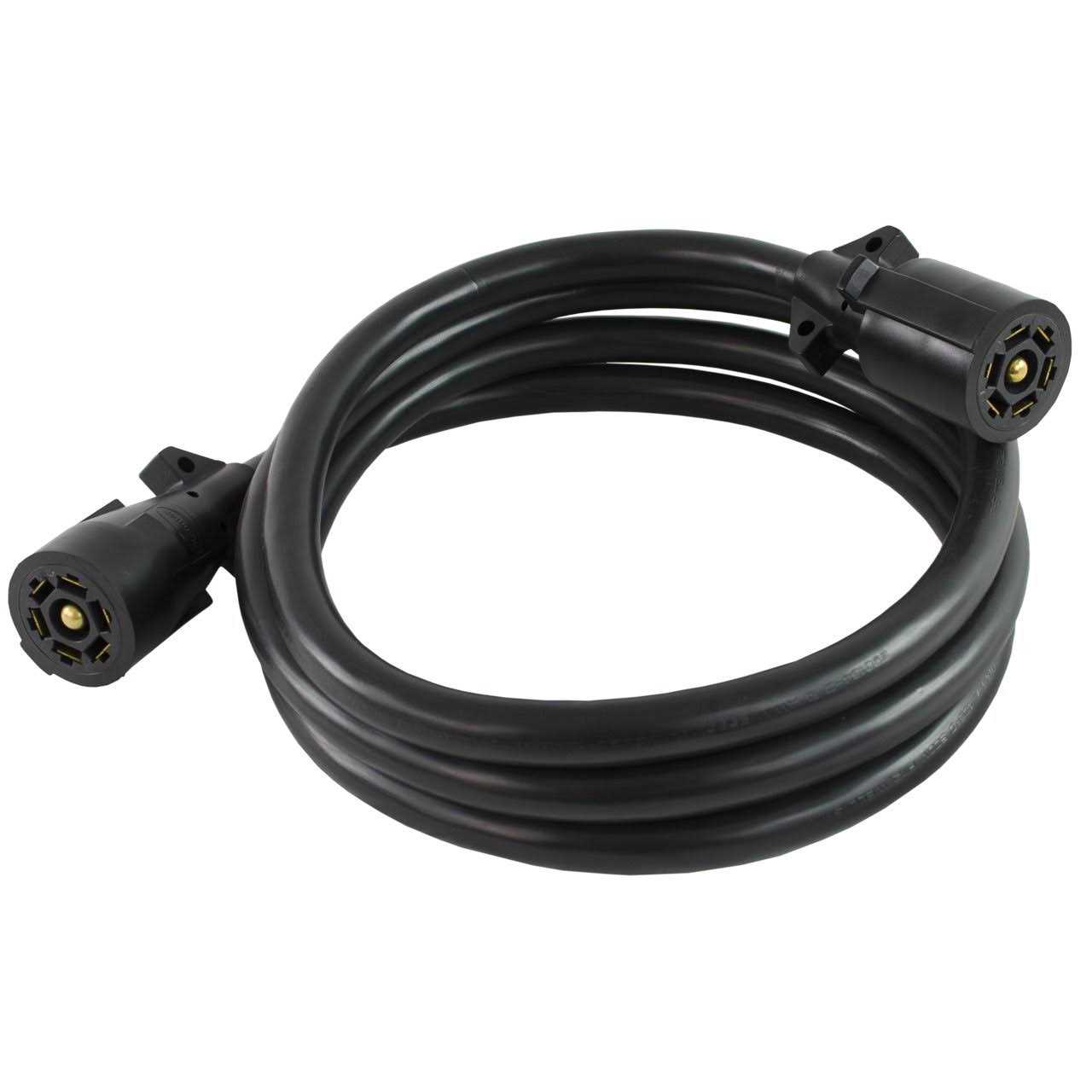Conntek 10110-096M7 Double-End 7 Way Plug Inline Trailer Cord ...