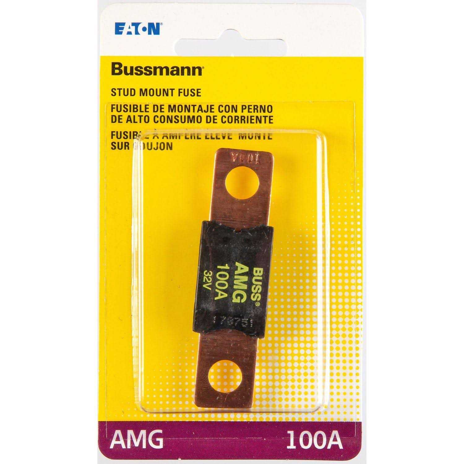 Bussmann BP-AMG-100-RP 100 Amp Bolt on AMG High Current Stud Mount Fuse ...