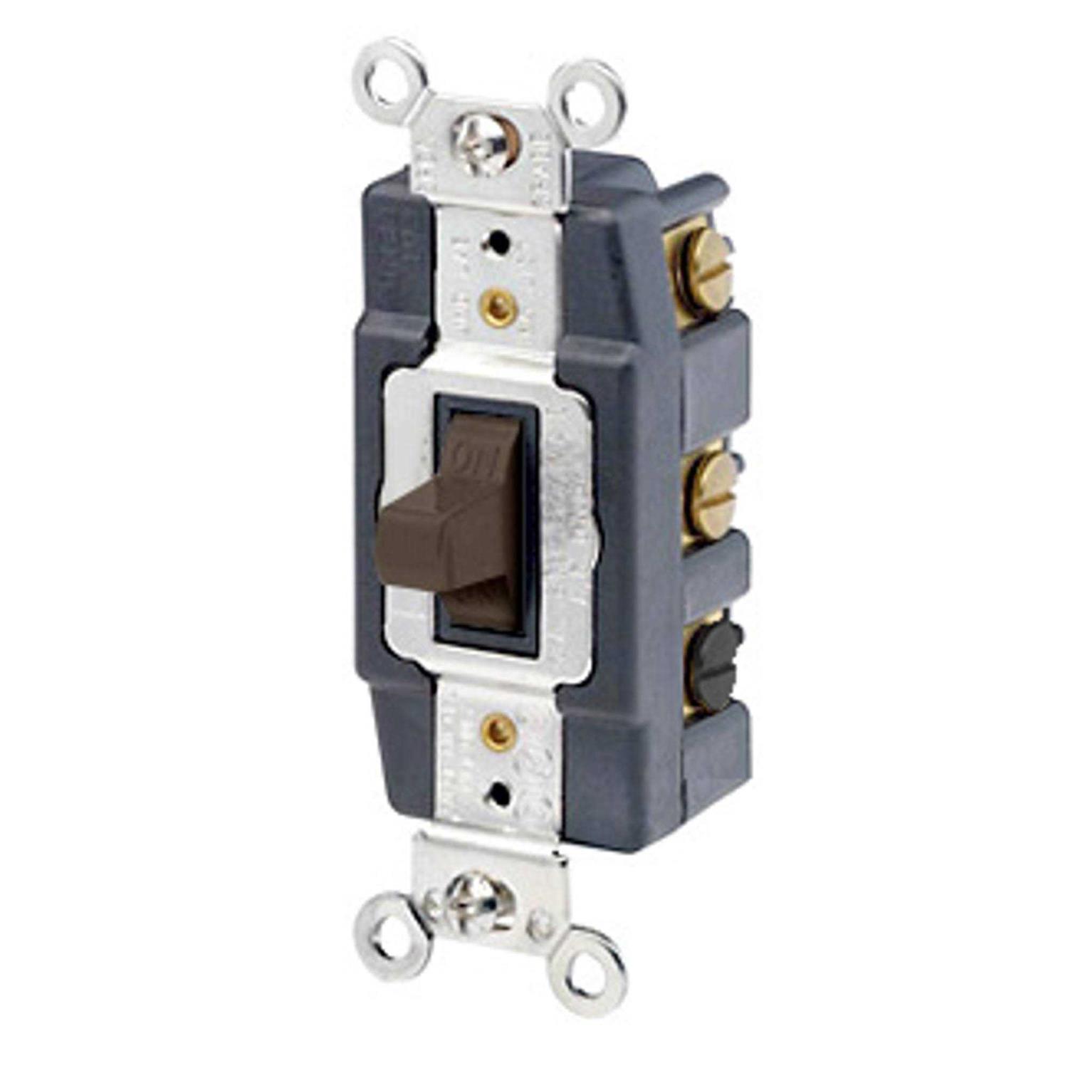 Leviton 20 Amp Double-Pole Toggle Switch Industrial 1286 - Hardware ...
