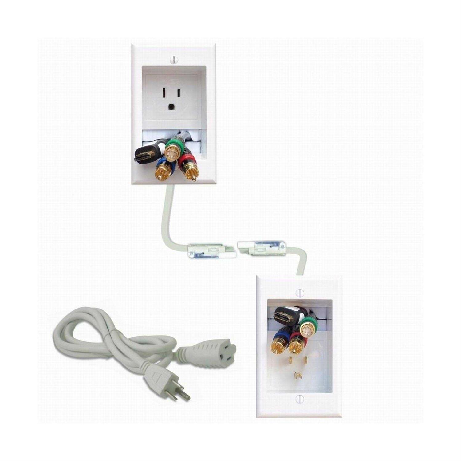 PowerBridge ONE-CK Recessed In-Wall Cable Management System with ...