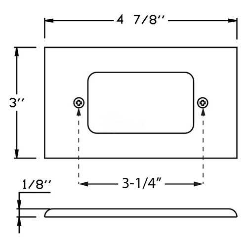 Orbit Step Light Face Plate 7110C - Hardware&Tools Online Store