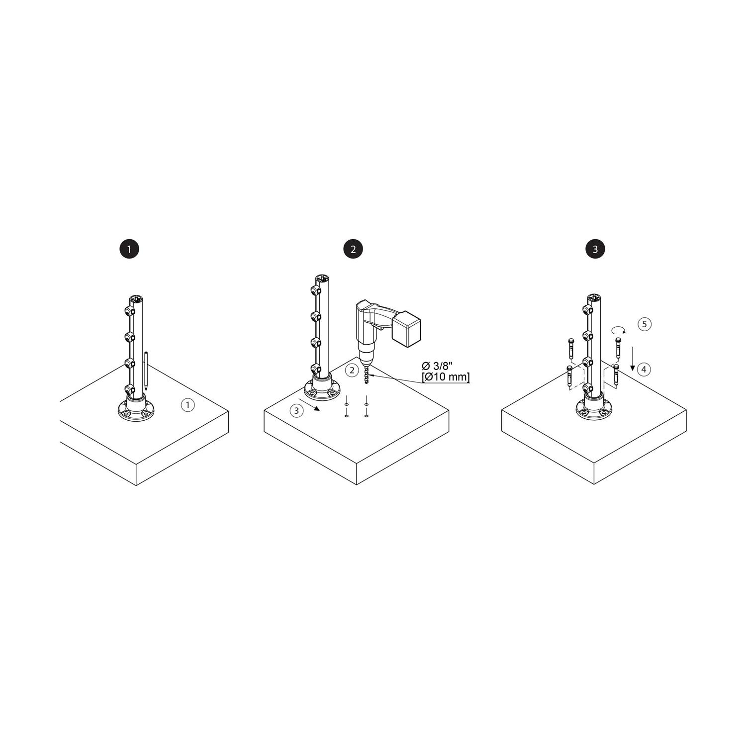 Dolle Prova PA23 Metal Heavy Duty Compression Concrete Post Anchors ...