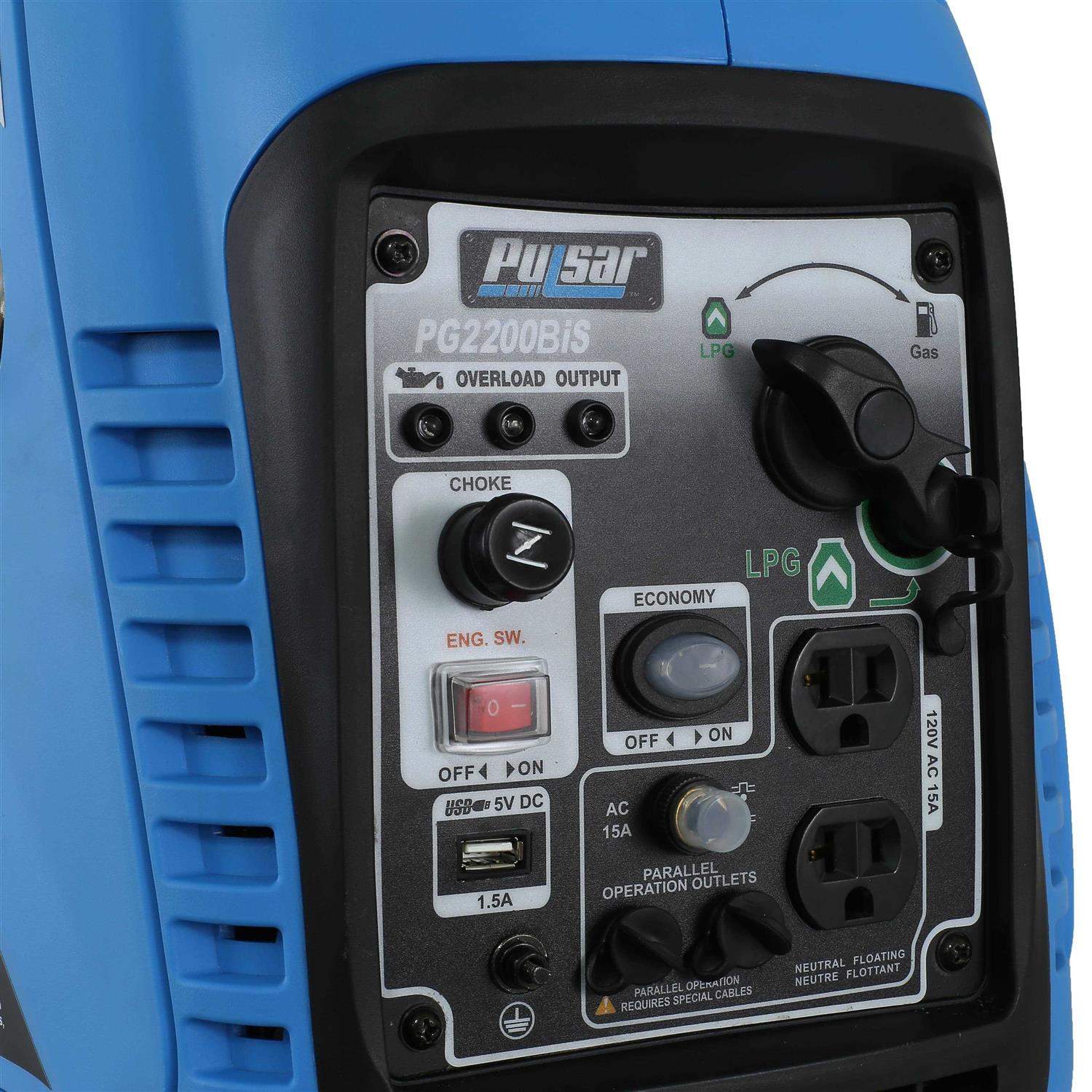 Pulsar 2,200W Portable Dual Fuel Quiet Inverter Generator - Hardware ...