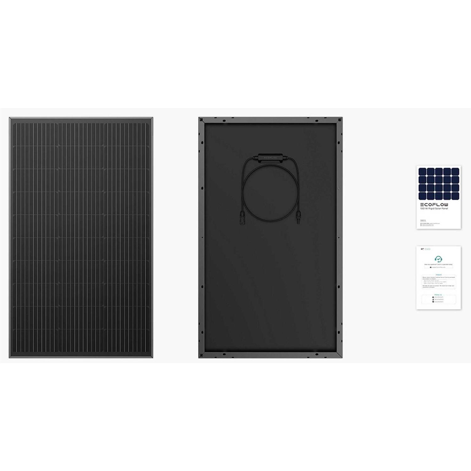 EcoFlow 2x 100W Rigid Solar Panel - Hardware&Tools Online Store