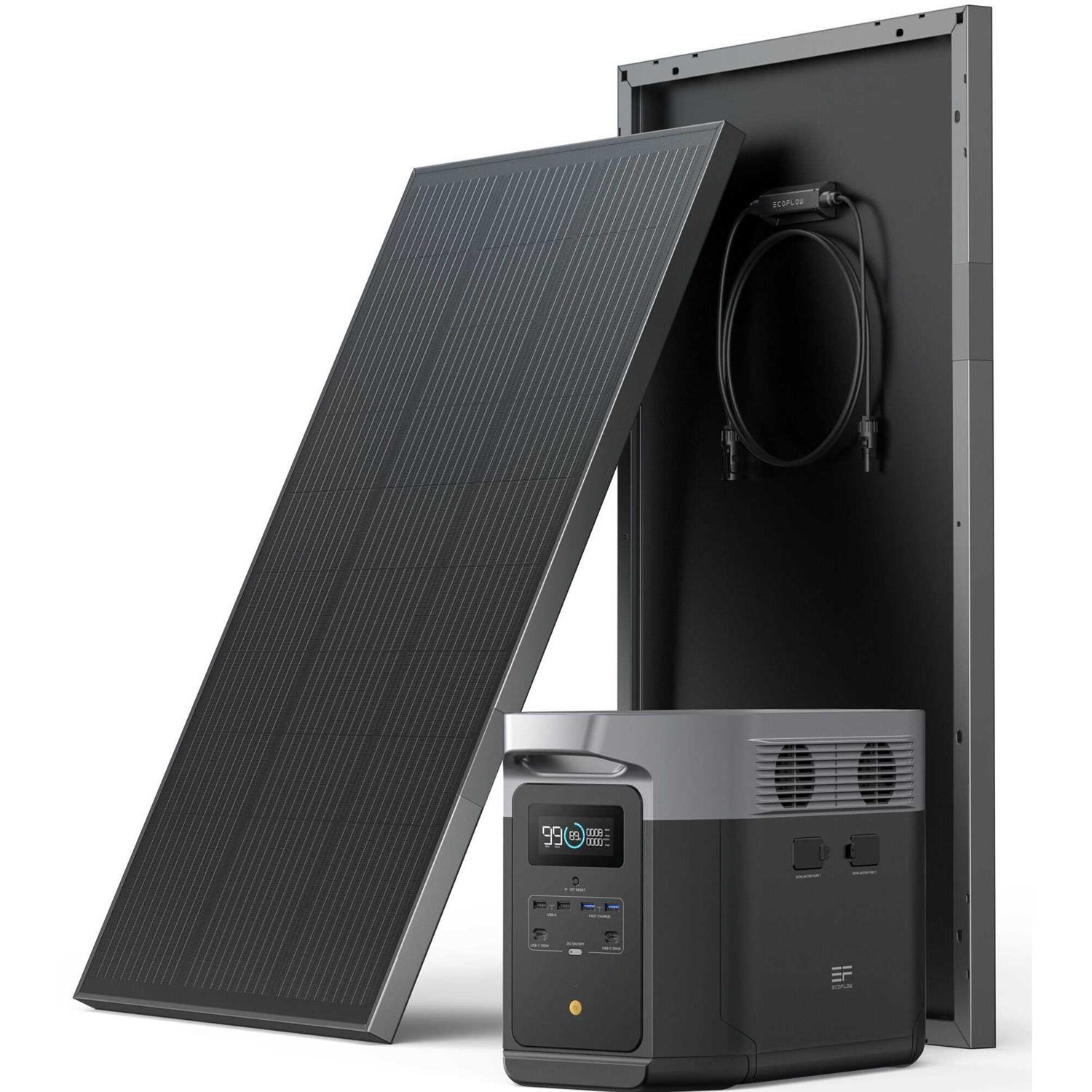 EcoFlow 2x 100W Rigid Solar Panel - Hardware&Tools Online Store