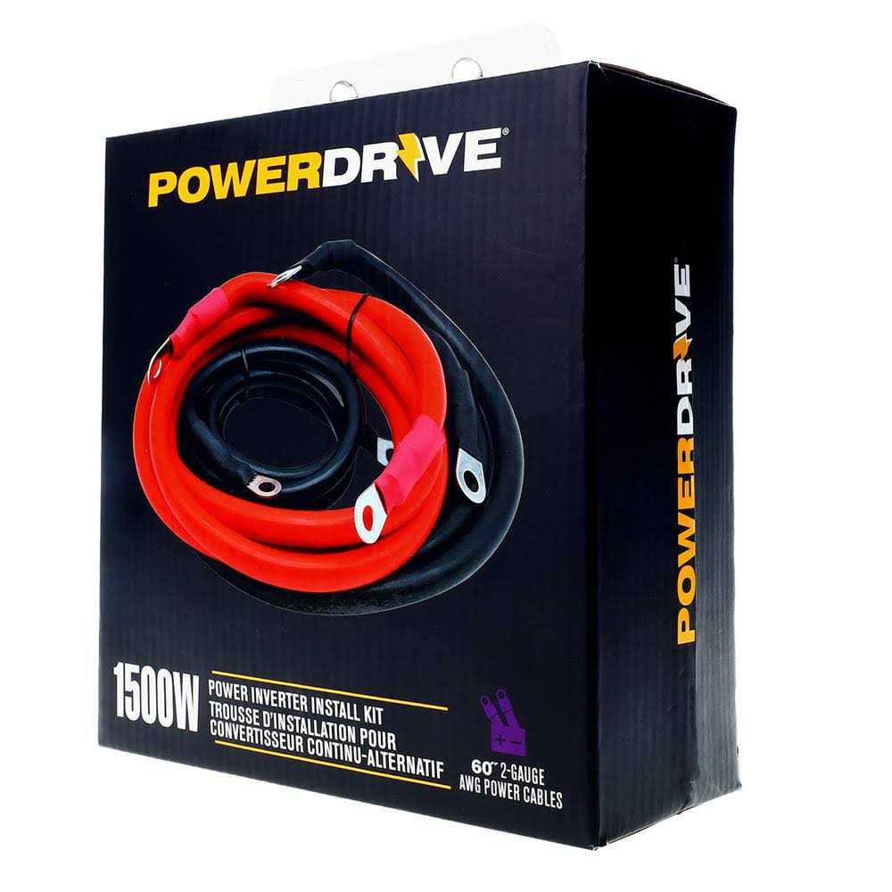 PowerDrive 1500 Watt Power Inverter Installation Kit PDIKT1 - Hardware ...