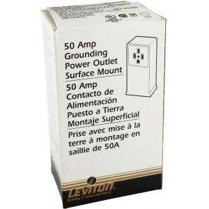 Leviton Grounding Range Power Outlet Black, 50A - Hardware&Tools Online ...