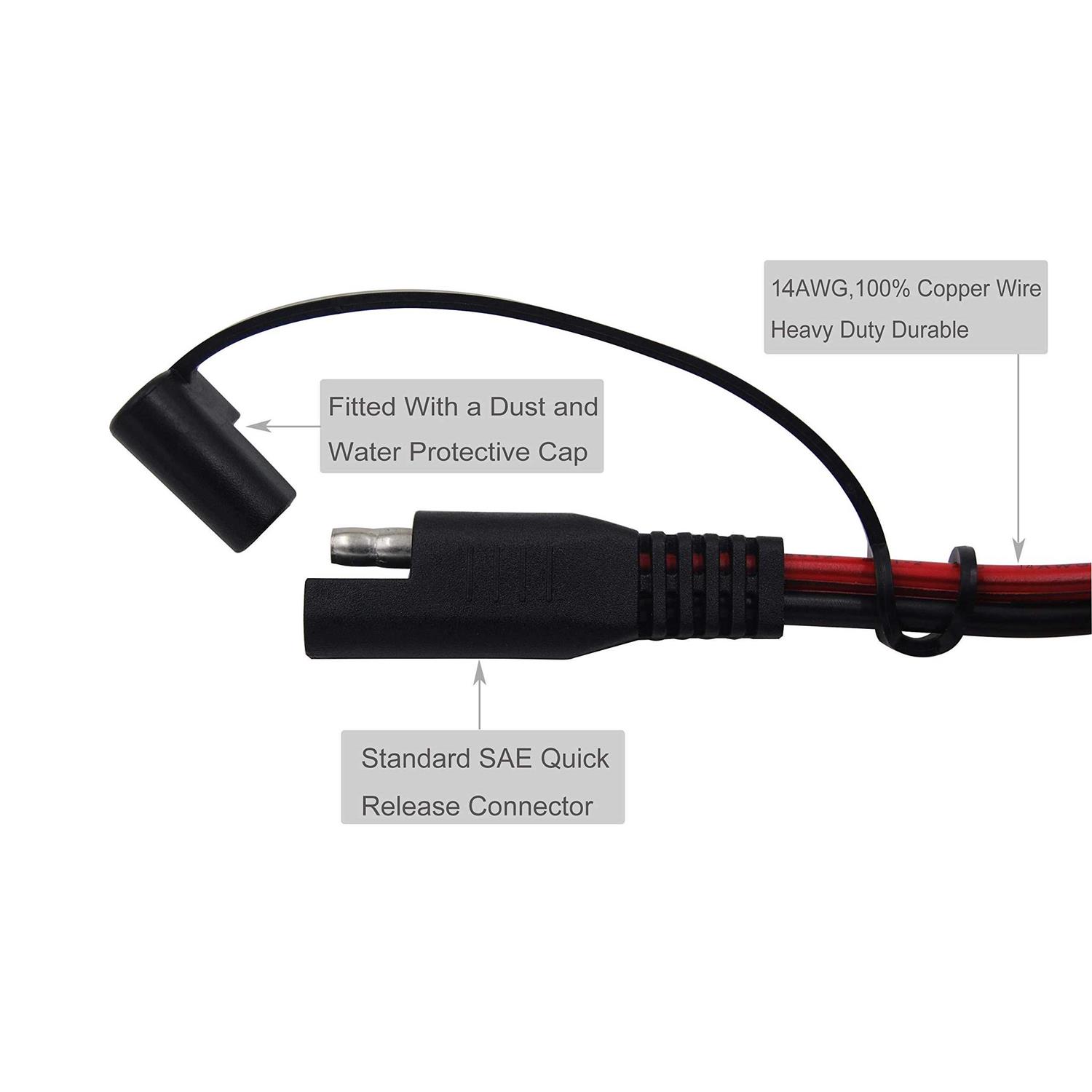 Cuzec 14awg Adapter Plug Socket With Eyelet Terminal - Hardware&Tools ...
