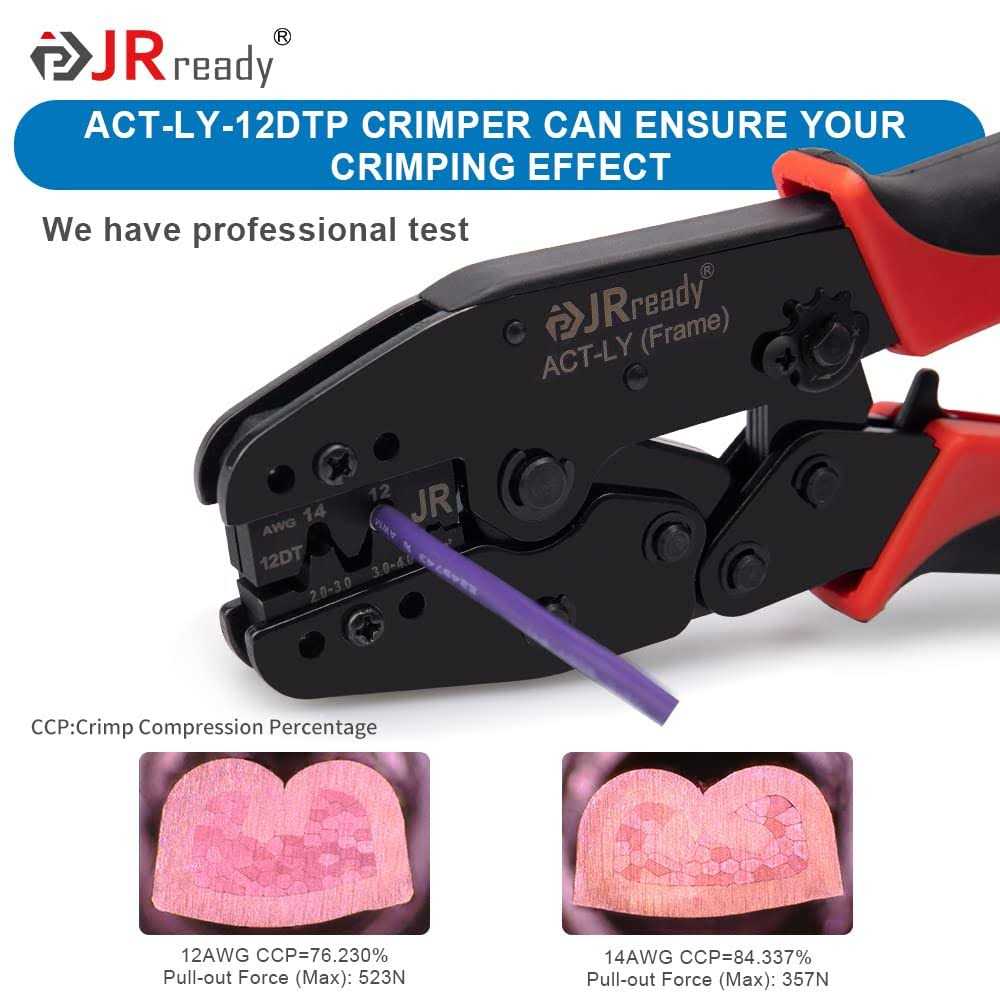 JRready ST6254 DTP Connector Terminal Kit Contact Size 12 Male Pins ...