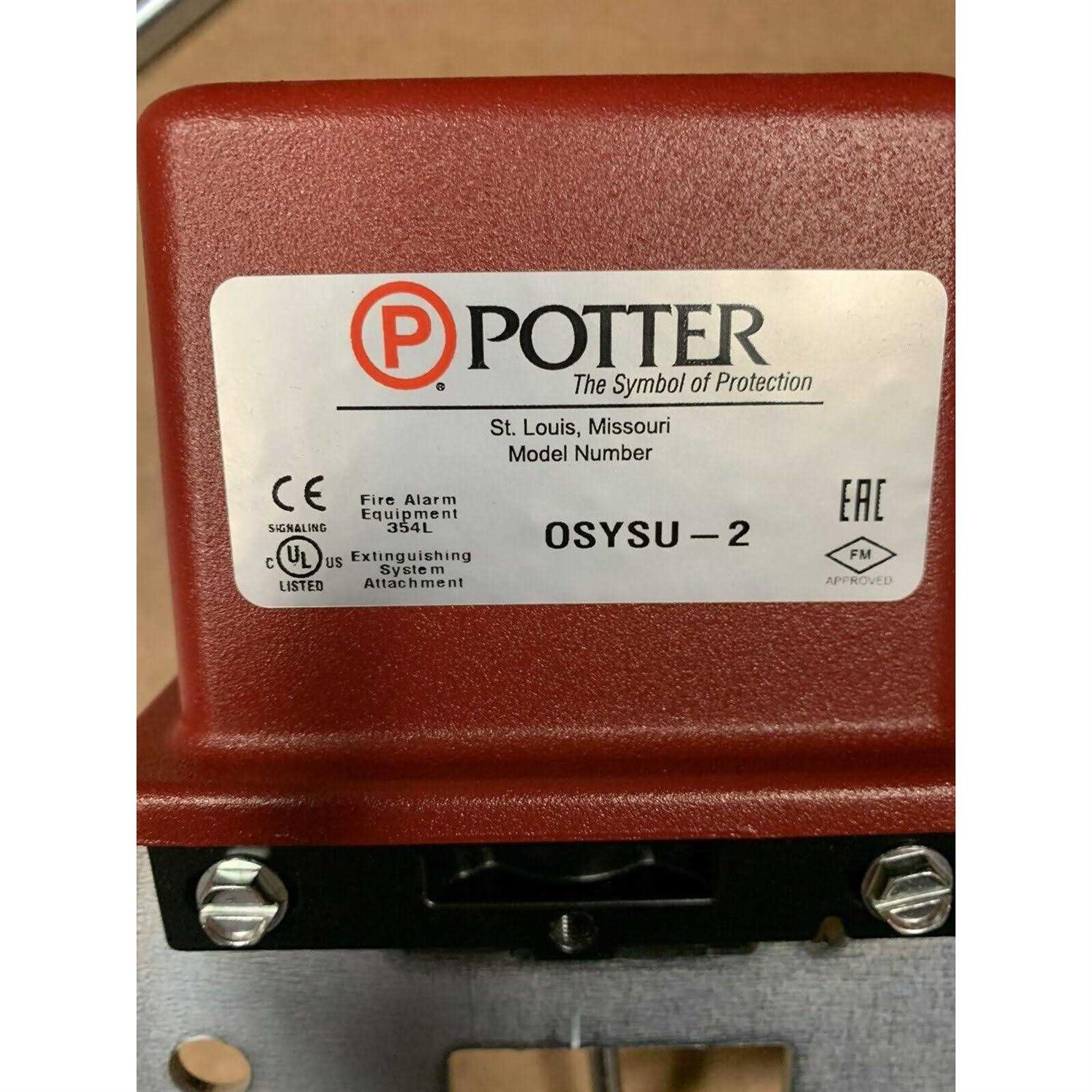 Potter Electric Potter OSYSU-2, Outside Stem and Yoke Valve Supervisory ...