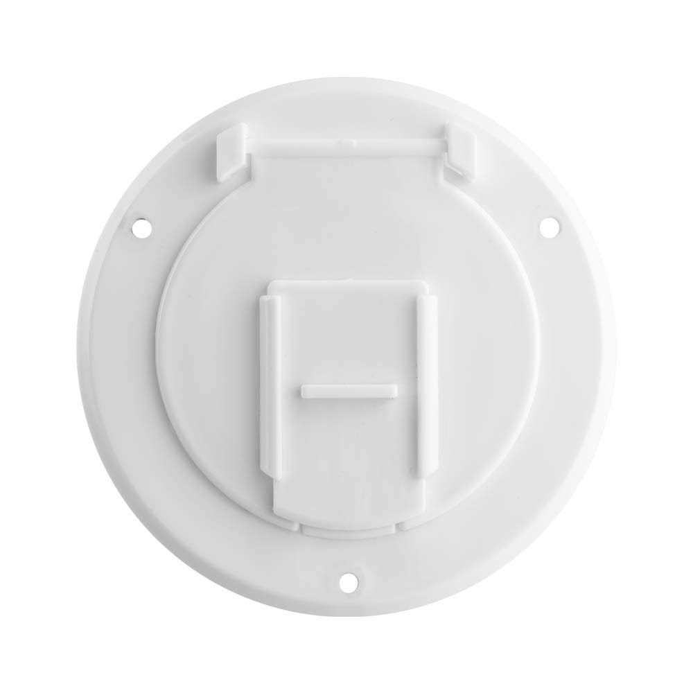 Halotronics RV 4 Round Electrical Cable Hatch for 30 and 50 Amp Cords ...