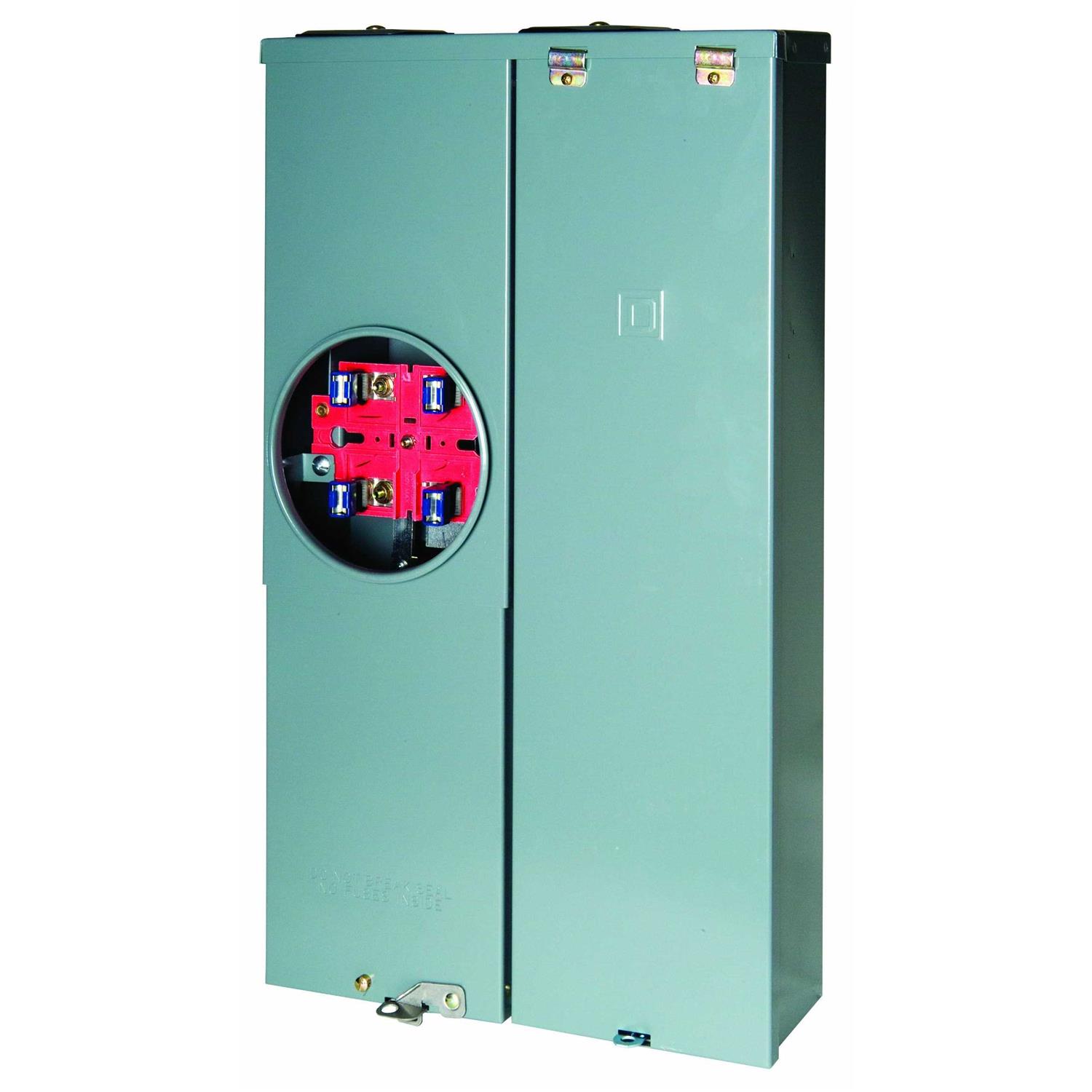 Square D 125-Amp 16-Spaces 24-Circuit Outdoor Main Breaker Load Center ...